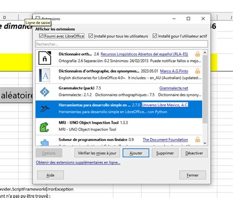 Libreoffice Tableur Transformer Une Macro Vba Pour Lutiliser En