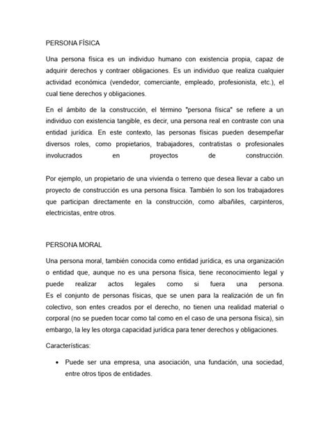 Persona Física Pdf Business Economias
