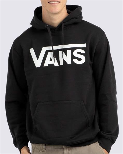 Shop Vans Apparel And Accessories Vans Classic Pullover Hoodie In Black