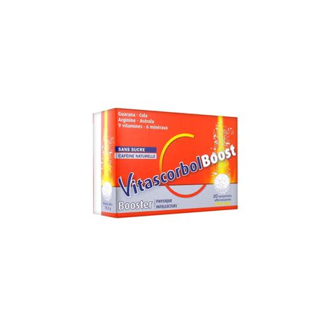 Vitascorbol Boost Booster 20 Comprimés Effervescents