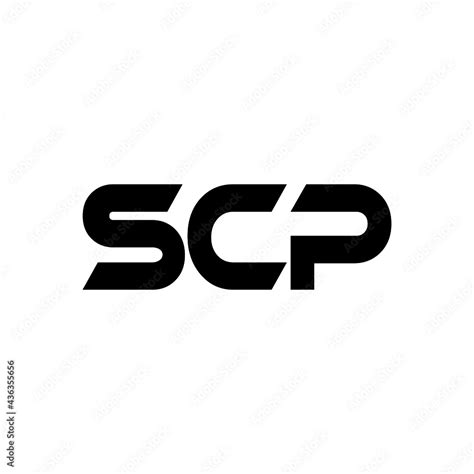 Scp Letter Logo Design With White Background In Illustrator Vector Logo Modern Alphabet Font