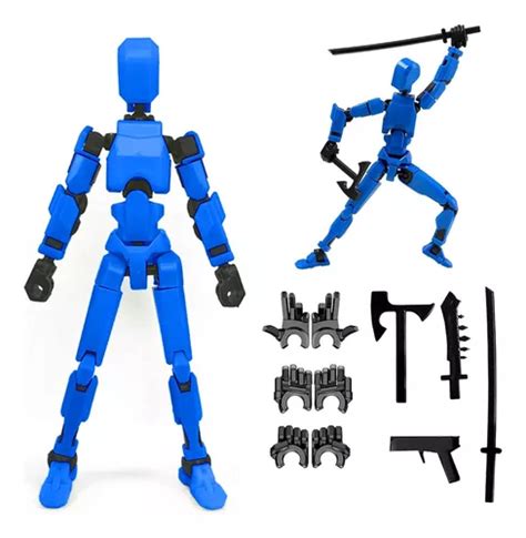 Figuras De Acción Articuladas 3d Impresas Con Accesorios Cuotas Sin