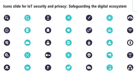 Icons Slide For Iot Security And Privacy Safeguarding The Digital Ecosystem Iot Ss Ppt Powerpoint
