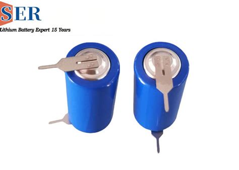 Cylindrical Li Socl2 Battery High Voltage 3 6 V Er17450m For Gas Meter Nb Iot Meter