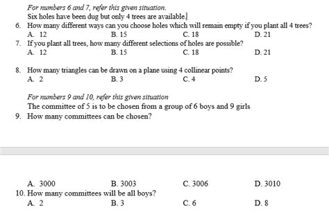Solved For Numbers And Refer This Given Situation Six Chegg Com