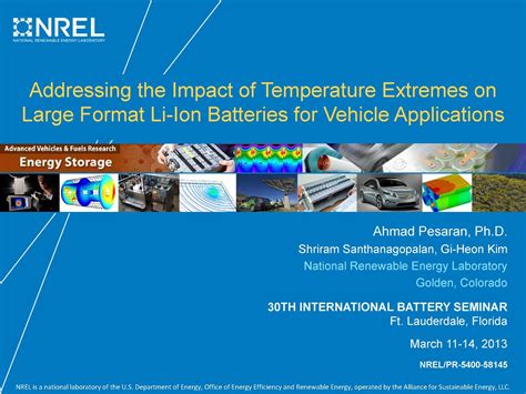 Addressing The Impact Of Temperature Extremes On Large Format Li Ion