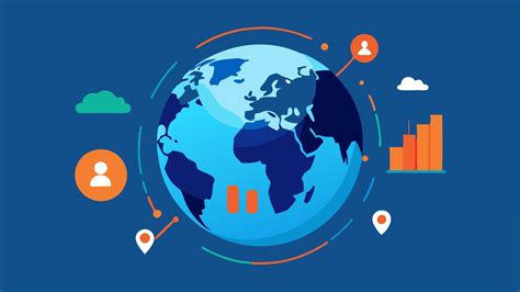 global market data visualization an illustration showing a globe