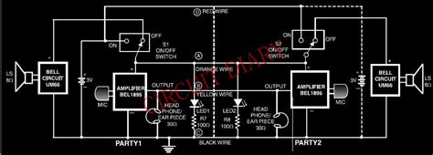 Simple Intercom Circuit ~ Circuit Diary