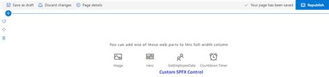 Full Width Column Spfx Control