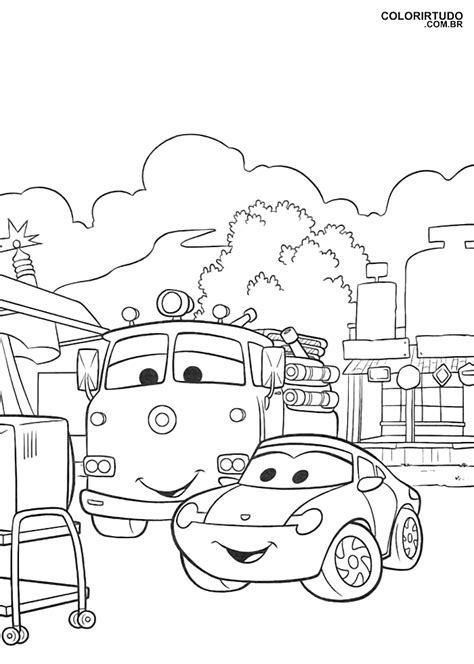 Dibujos De Disney Cars Para Imprimir En Blanco