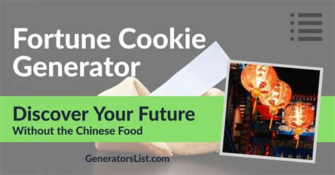 fortune cookie generator generators list