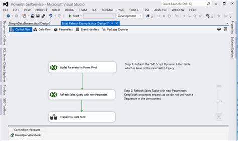 power query team up with ssis decompose io