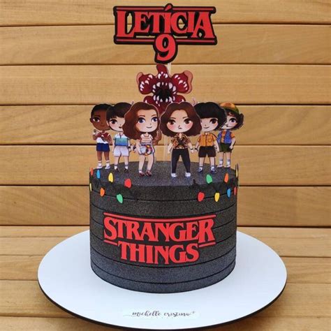 Bolo Stranger Things 50 Fotos E Tutoriais Para Uma Festa Criativa Ideias De Bolos