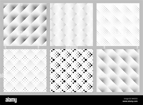 Seamless Geometrical Circle Pattern Background Design Set Abstract Vector Illustrations From