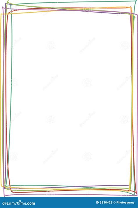 Colorful Line Borders And Frames