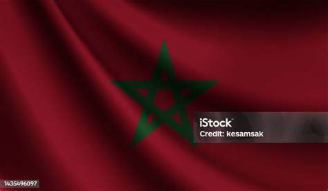 모로코 국기 흔들기 애국심과 국가 디자인에 대한 배경 벡터 일러스트 레이 션 0명에 대한 스톡 벡터 아트 및 기타 이미지 0명 3차원 형태 개념과 주제 Istock