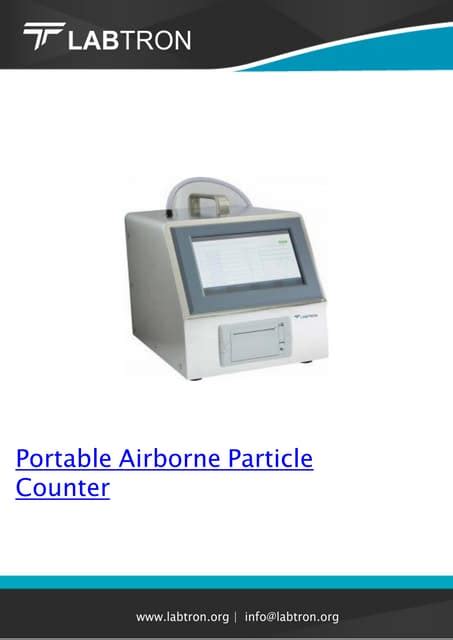 Portable Airborne Particle Counter 7 1 Kgs Pdf