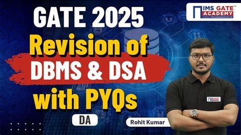 gate 2025 dbms and dsa revision with pyq s rohit kumar youtube