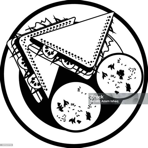 파니니 또는 파니노 Imbottito 벡터 아이콘 디자인 맛있는 음식 기호 정통 현지 요리 기호 국내 요리 스톡 일러스트레이션 소스와 구운 샌드위치 플래터 그릇 개념 건강한