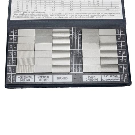 Surface Roughness Comparison Sample Block Ra0 05 12 5mm Roughness Sample Block £124 37 Picclick Uk