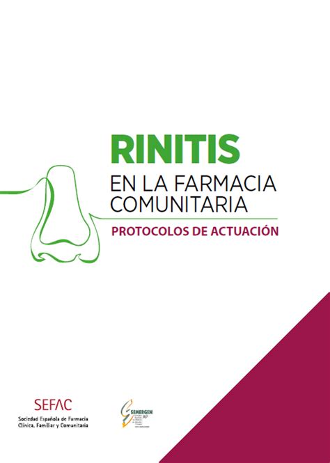 Rinitis En La Farmacia Comunitaria Protocolos De Actuación Campus Sefac
