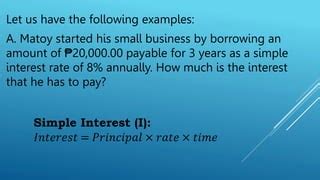 Simple Interest Pptx