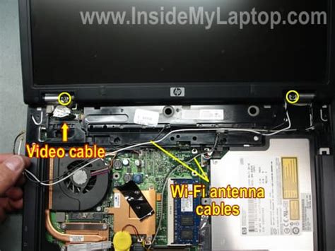 How To Remove Display On HP Compaq Nc Inside My Laptop