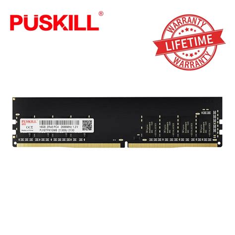 Puskill Memoria Ram Ddr4 8gb 4gb 16gb 2400mhz 2133 2666mhz Udimm Pc