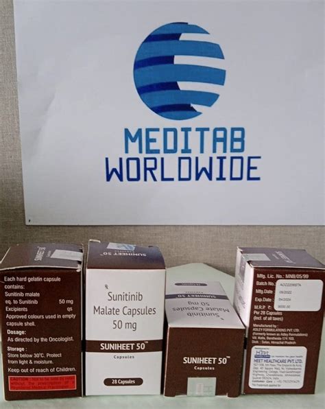 Suniheet 50 Sunitinib Malate Capsules 50mg Hhc At ₹ 3350box In Mumbai