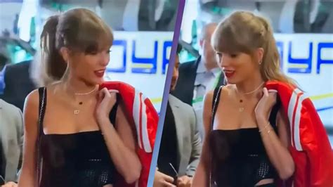 Taylor Swift Wears Necklace To Super Bowl That Pays Tribute To Travis Kelce