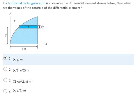 If A Horizontal Rectangular Strip Is Chosen As The Chegg