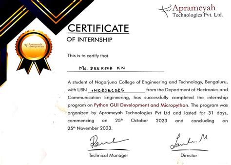 Learnt Python Gui Development And Micropython Projects From Aprameyah Deeksha K N