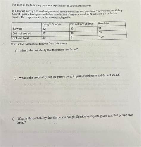 Solved For Each Of The Following Questions Explain How Do