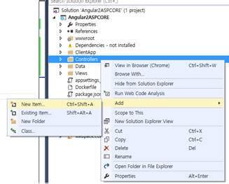 ASP NET Core Angular CRUD With Animation Using Template Pack WEB API And EF