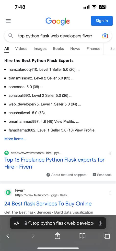 Hamza Farooq on LinkedIn: #fiverrgig #fiverr #python #google #flask # ...