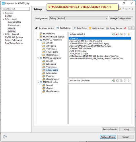 Solved Problem With New Version Stm32cubeide Ver151 And