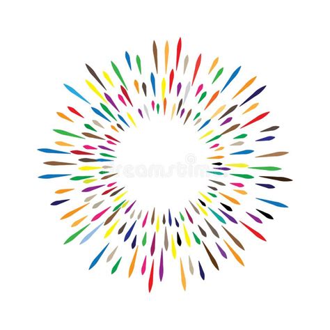 Vector Watercolor Wreath With Colorful Rainbow Blobs Stock Vector Illustration Of Drawing
