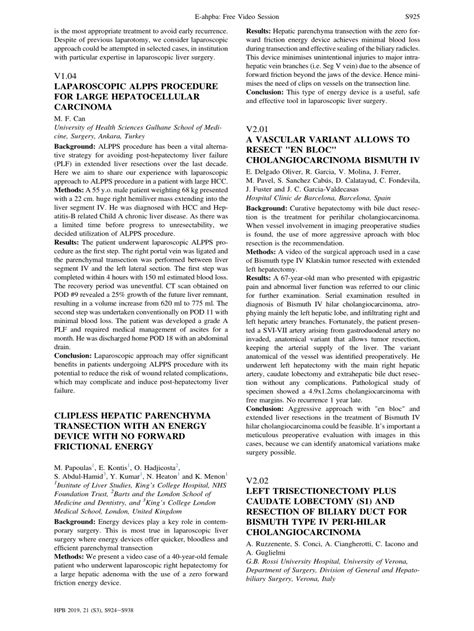 Pdf A Vascular Variant Allows To Resect En Bloc Cholangiocarcinoma
