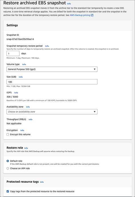 amazon ebs snapshots archive is now available with aws backup aws