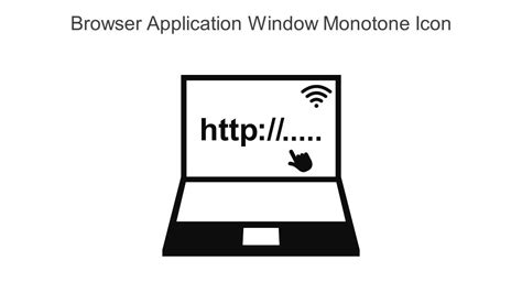 Browser Application Window Monotone Icon In Powerpoint Pptx Png And