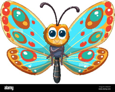 Vibrant Cheerful Butterfly Vector Graphic Stock Vector Image And Art Alamy