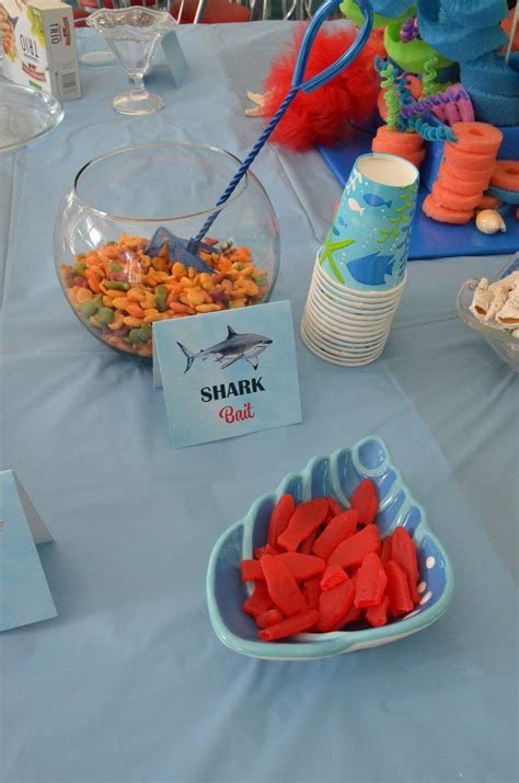Sharks Birthday Party Ideas Photo 24 Of 35 Catch My Party