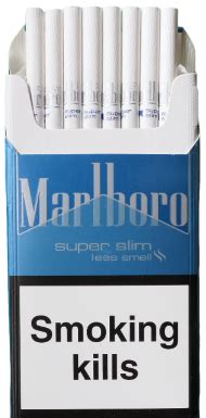 Купить Marlboro Blue Super Slim Less Smell Мальборо супер слимс