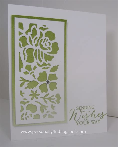 Personally Yours Classy Birthday Card With Detailed Floral Thinlits