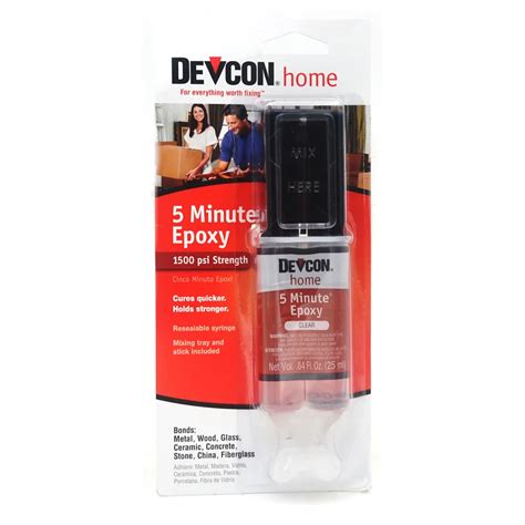 Devcon 5 Min Epoxy Resin 2 Syringe Pack 25 Ml Hobbyland