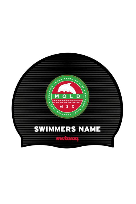 Unisex Club Swim Cap Silicone Suede Black Teamwear Swimzi