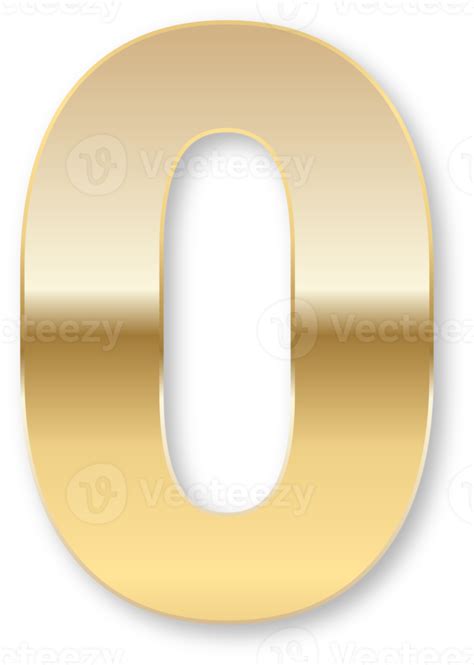 Golden Number With Shadow 12933412 PNG