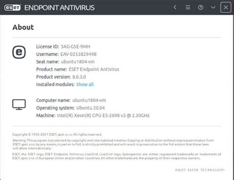 Is There A Screenshot Of Eset Endpoint Antivirus 8 Gui For Linux 8 0 3