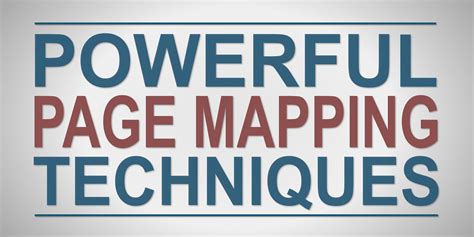 Powerful Page Mapping Techniques Computer Enhance