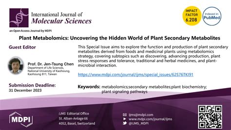 Pdf Ijms Special Issue Plant Metabolomics Uncovering The Hidden